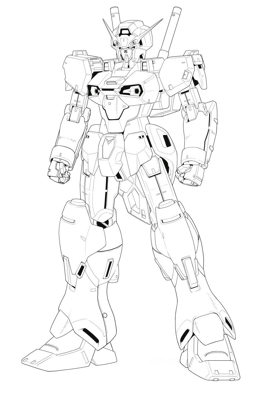 Safebooru - apaam clenched hands greyscale gundam gundam engage zero ...
