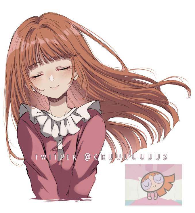 Safebooru - 1girl bangs blossom (ppg) brown hair buttercup redraw ...