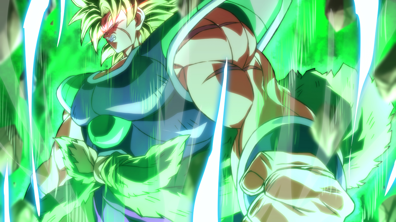 Safebooru - 1boy aura blank eyes broly (dragon ball super) clenched ...