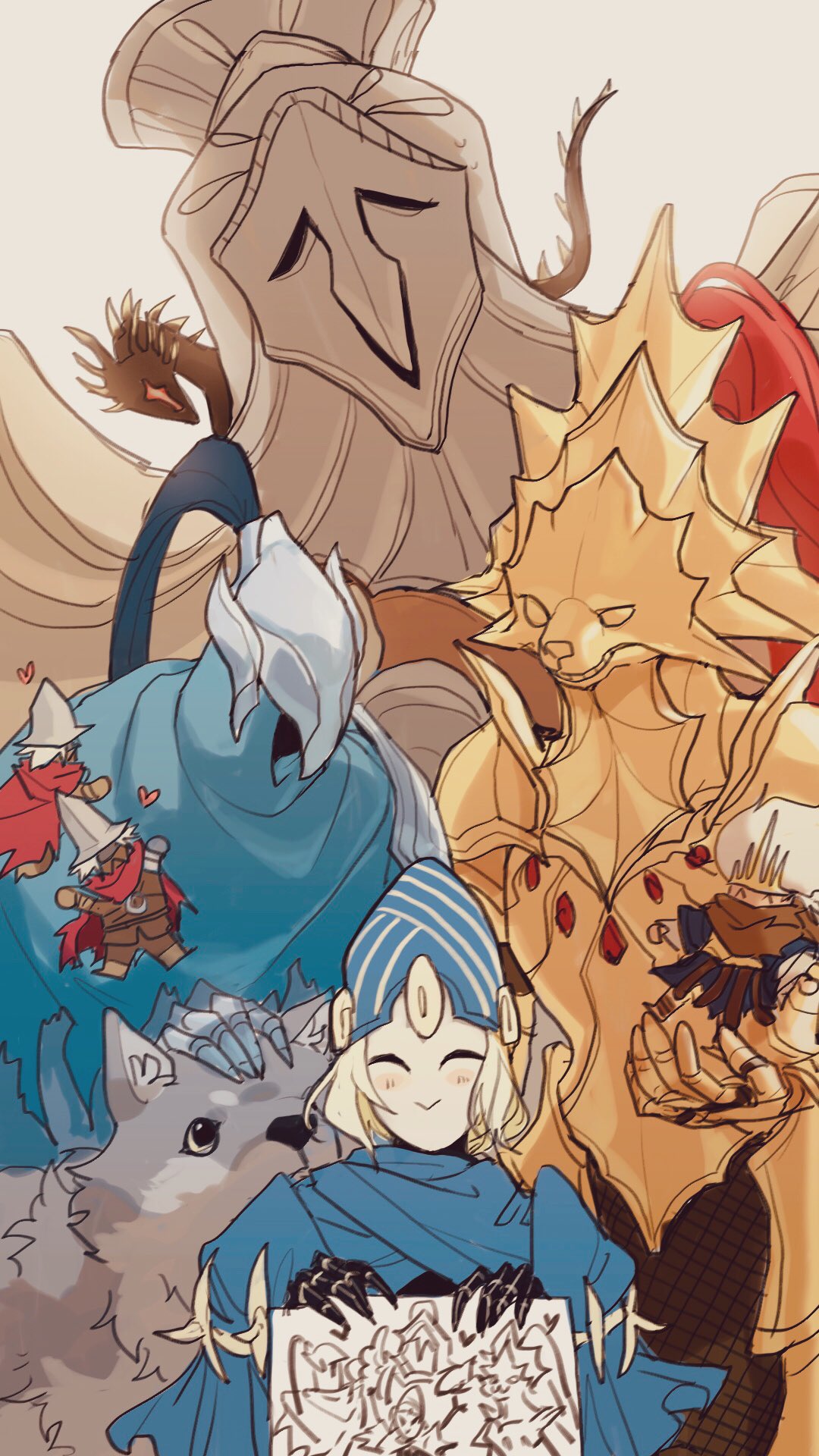 Safebooru - 1girl 6+boys abyss watcher armor artorias the abysswalker ...