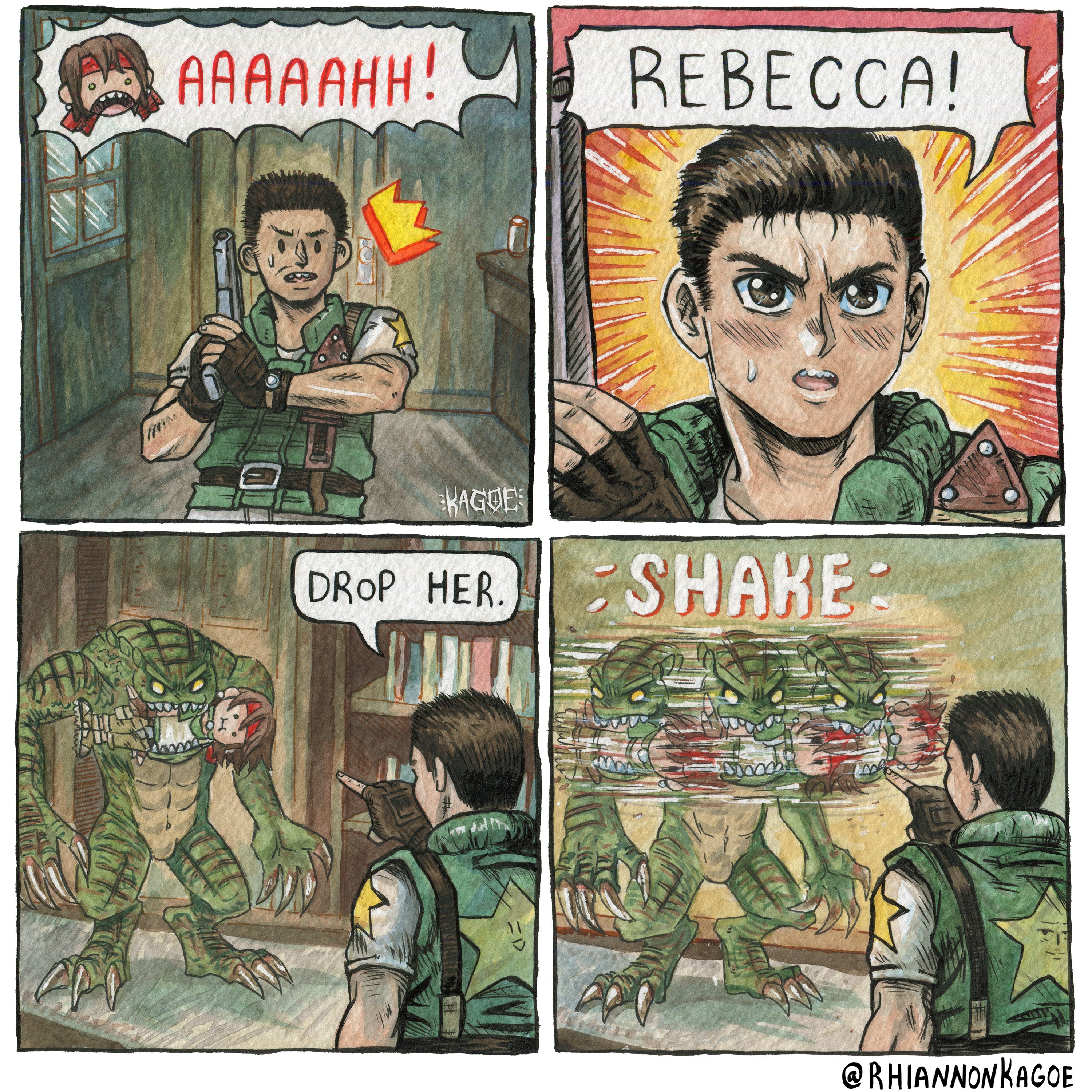 Safebooru - 1boy 1girl absurdres biting black gloves brown hair chris ...