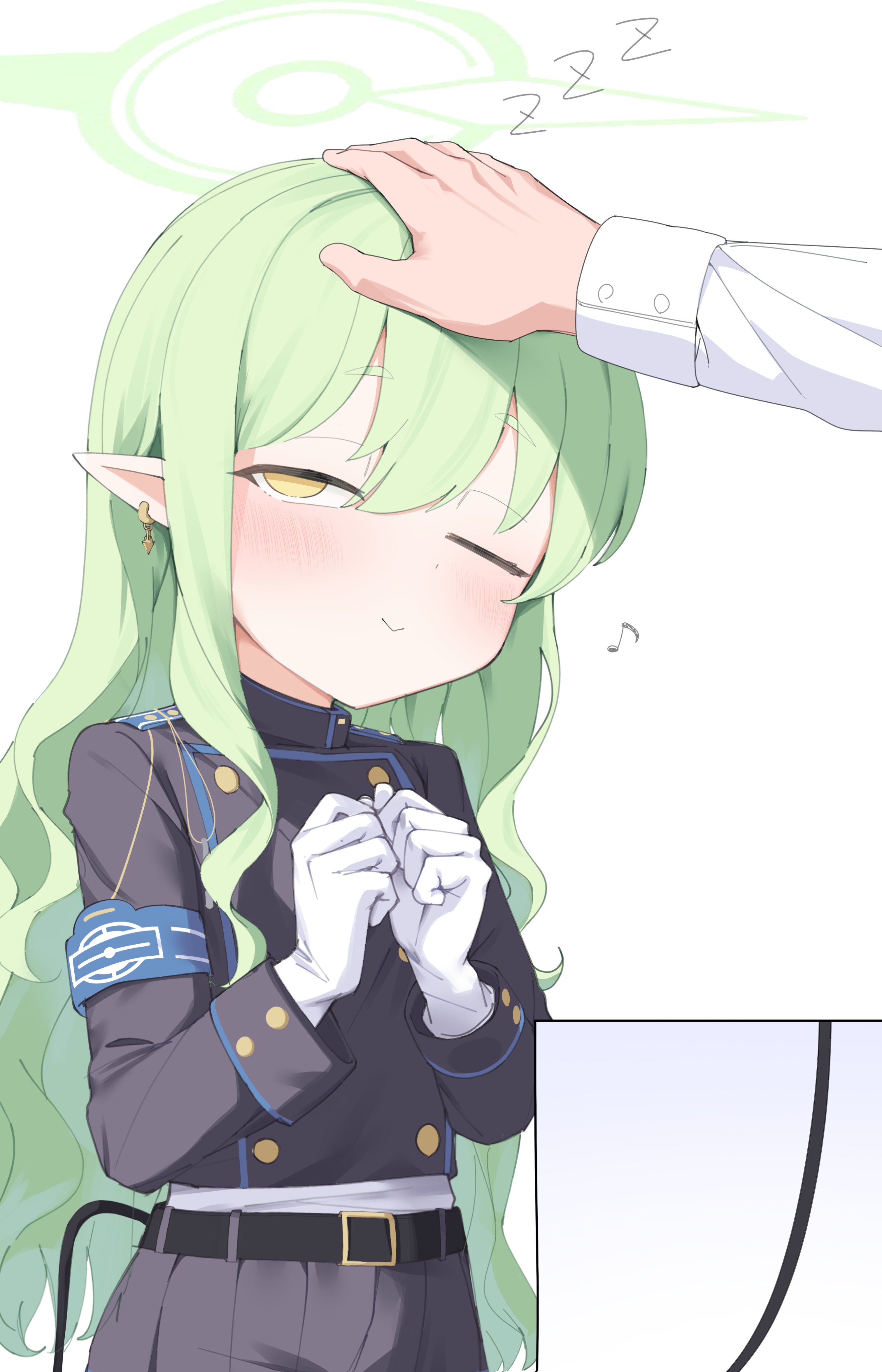 Safebooru - 1boy 1girl absurdres armband belt blue archive blue armband ...