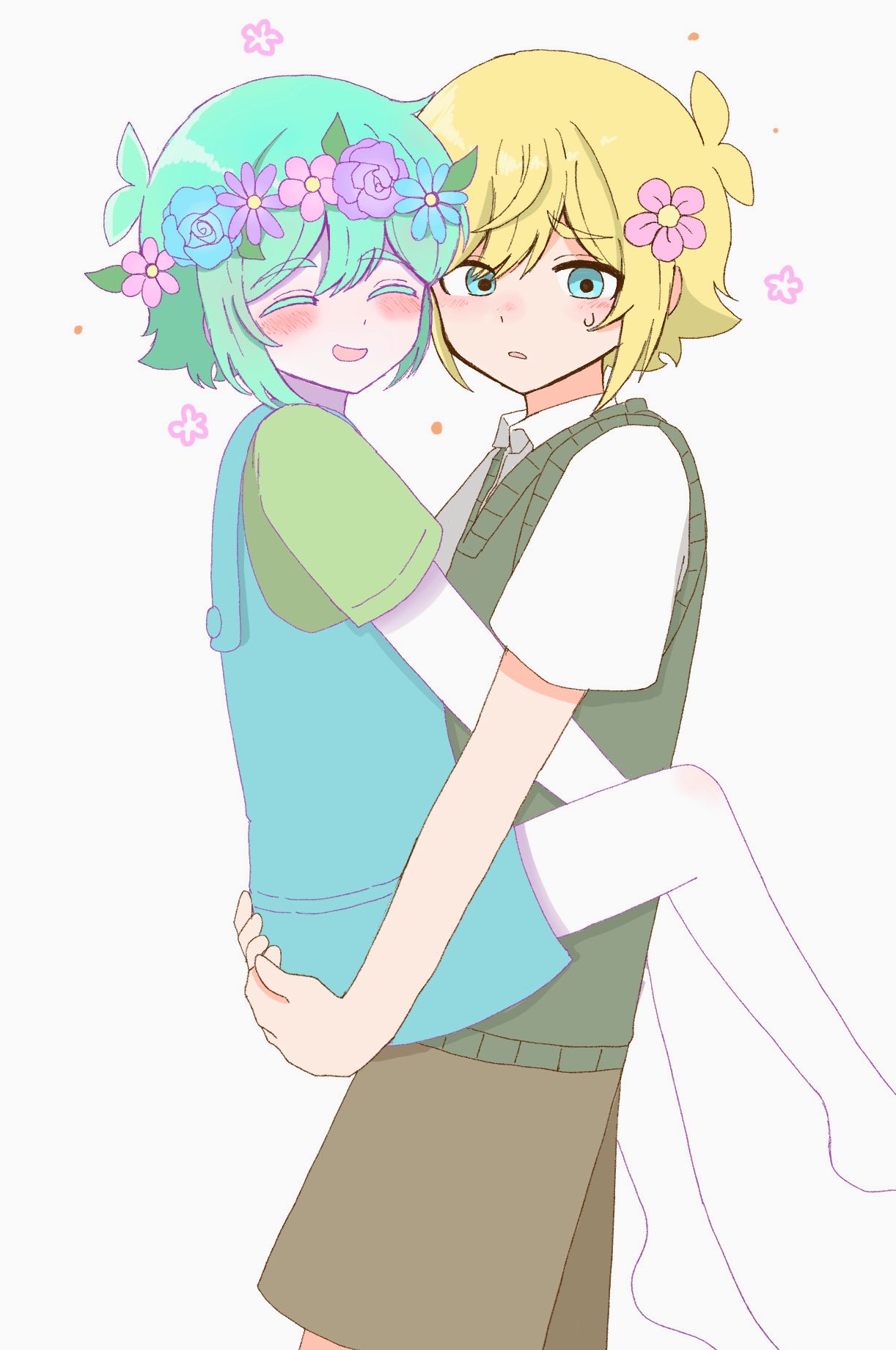 Safebooru - 2boys antenna hair basil (faraway) (omori) basil (headspace ...