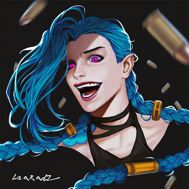 Safebooru - 1girl arcane: league of legends arcane jinx artist name ...