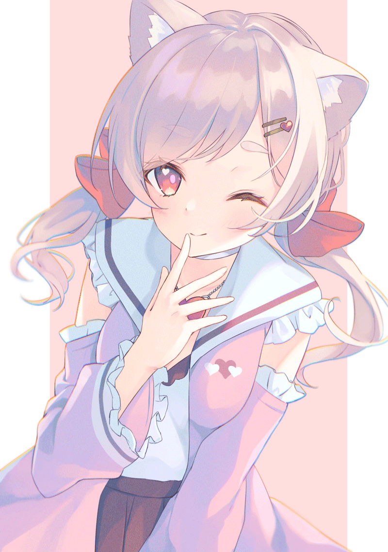 Safebooru - animal ear fluff animal ears blush breasts candy commission ...