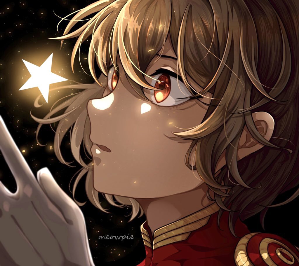 Safebooru - 1boy akechi gorou black background close-up commentary ...