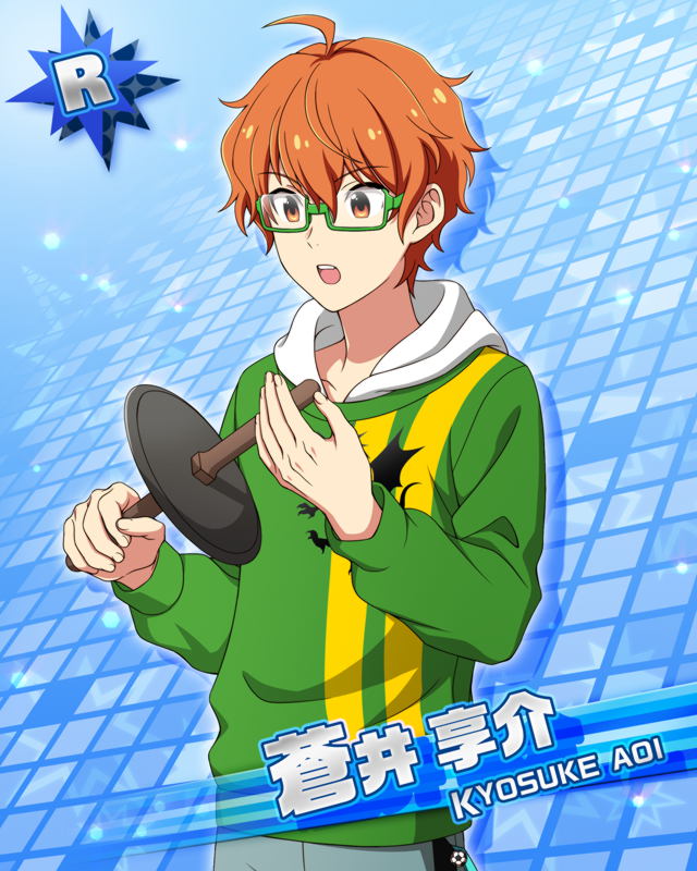 Safebooru - aoi kyosuke character name dress glasses idolmaster idolmaster side-m orange hair ...