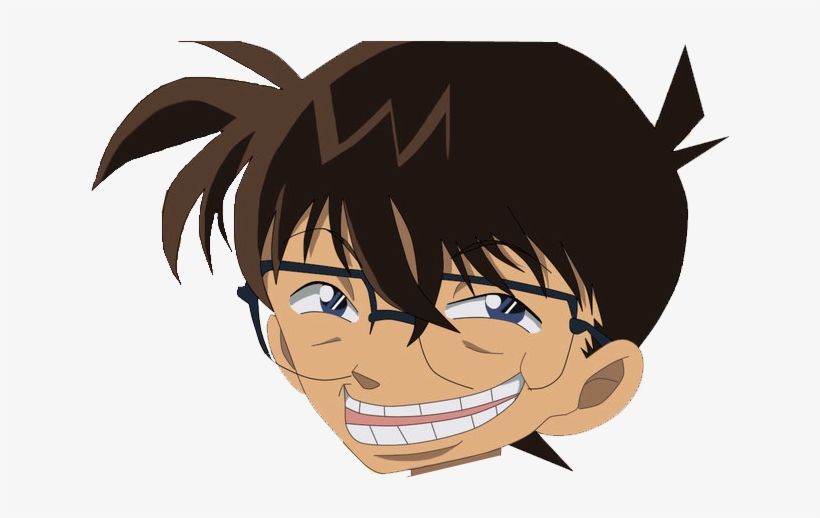 Safebooru - black hair detective conan edogawa conan face funny glasses ...