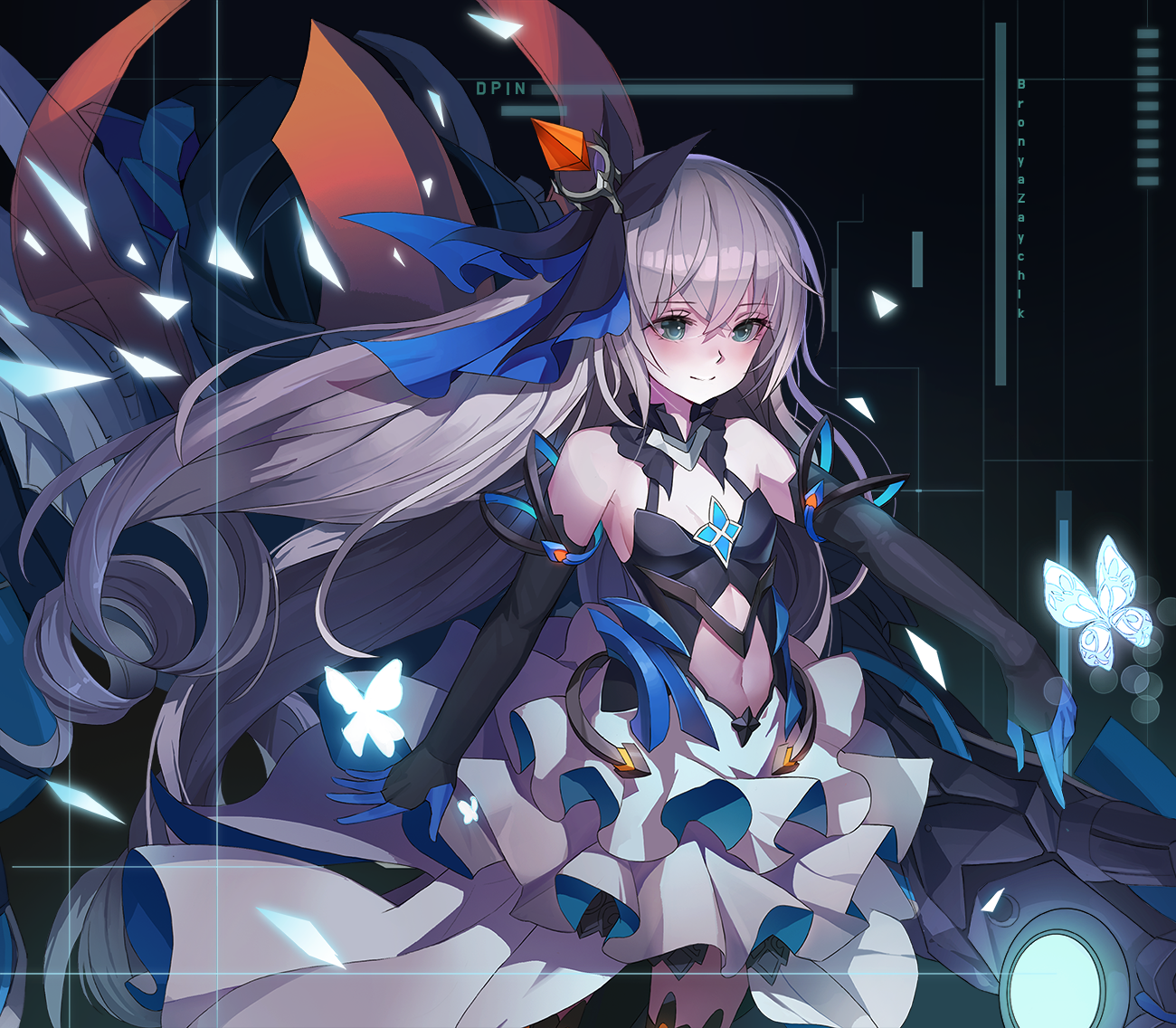Safebooru - 1girl blue eyes breasts bronya zaychik bronya zaychik (herrscher of reason) curly ...