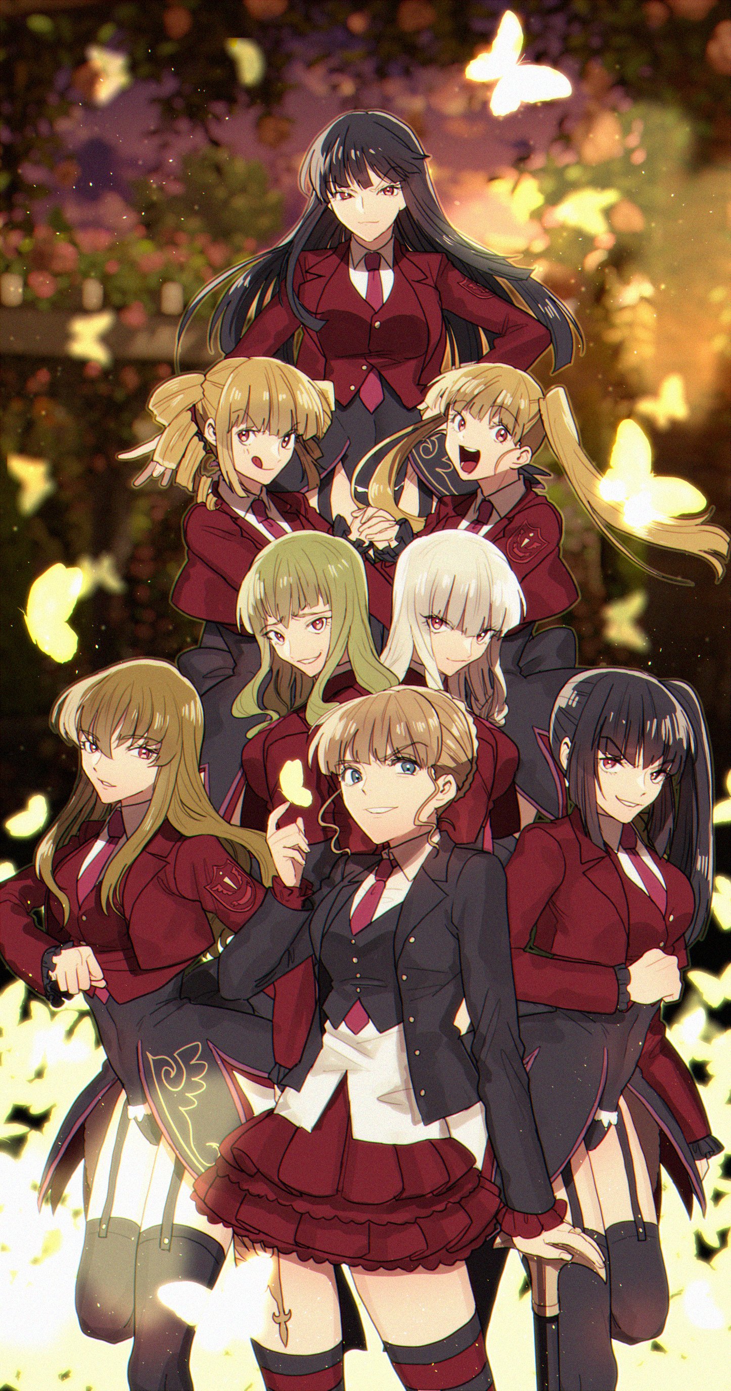 Safebooru - 6+girls absurdres alternate costume asmodeus (umineko ...
