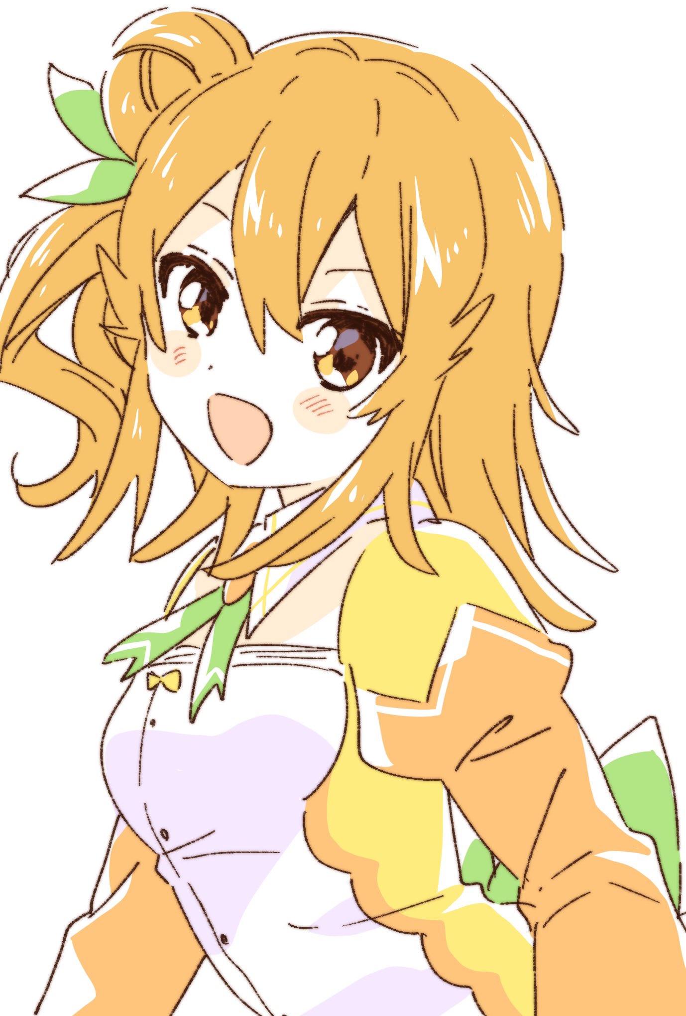 Safebooru - 1girl bangs hair bun hair ornament hair ribbon highres ...