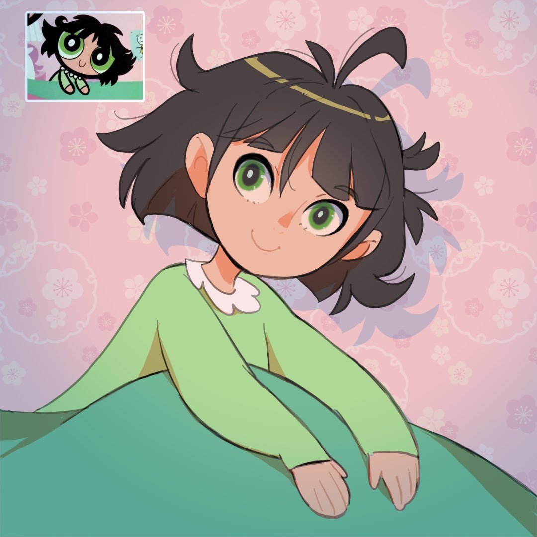 Safebooru - 1girl black hair bright pupils buttercup (ppg) buttercup ...