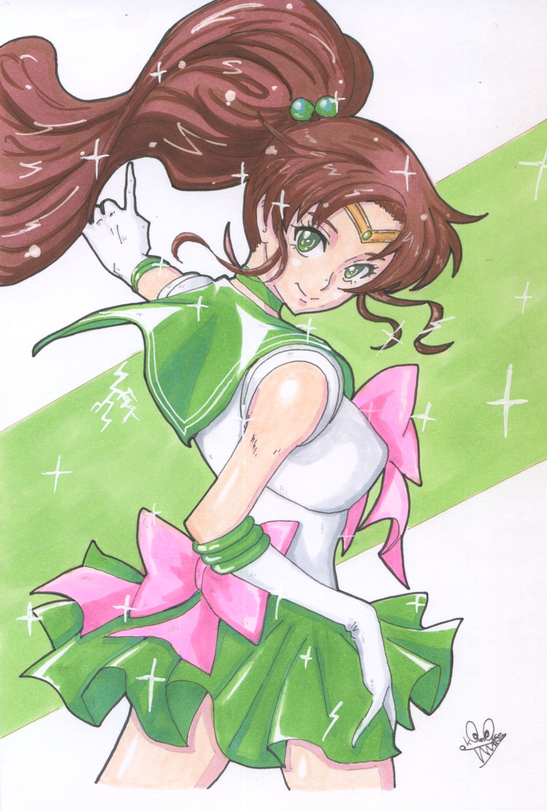 Safebooru - 1girl back bow bishoujo senshi sailor moon bow brown hair ...