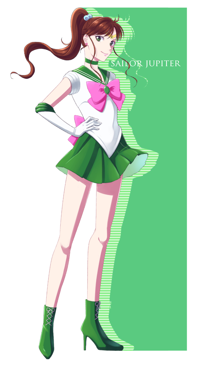 Safebooru - 1girl back bow bishoujo senshi sailor moon bow brown hair ...