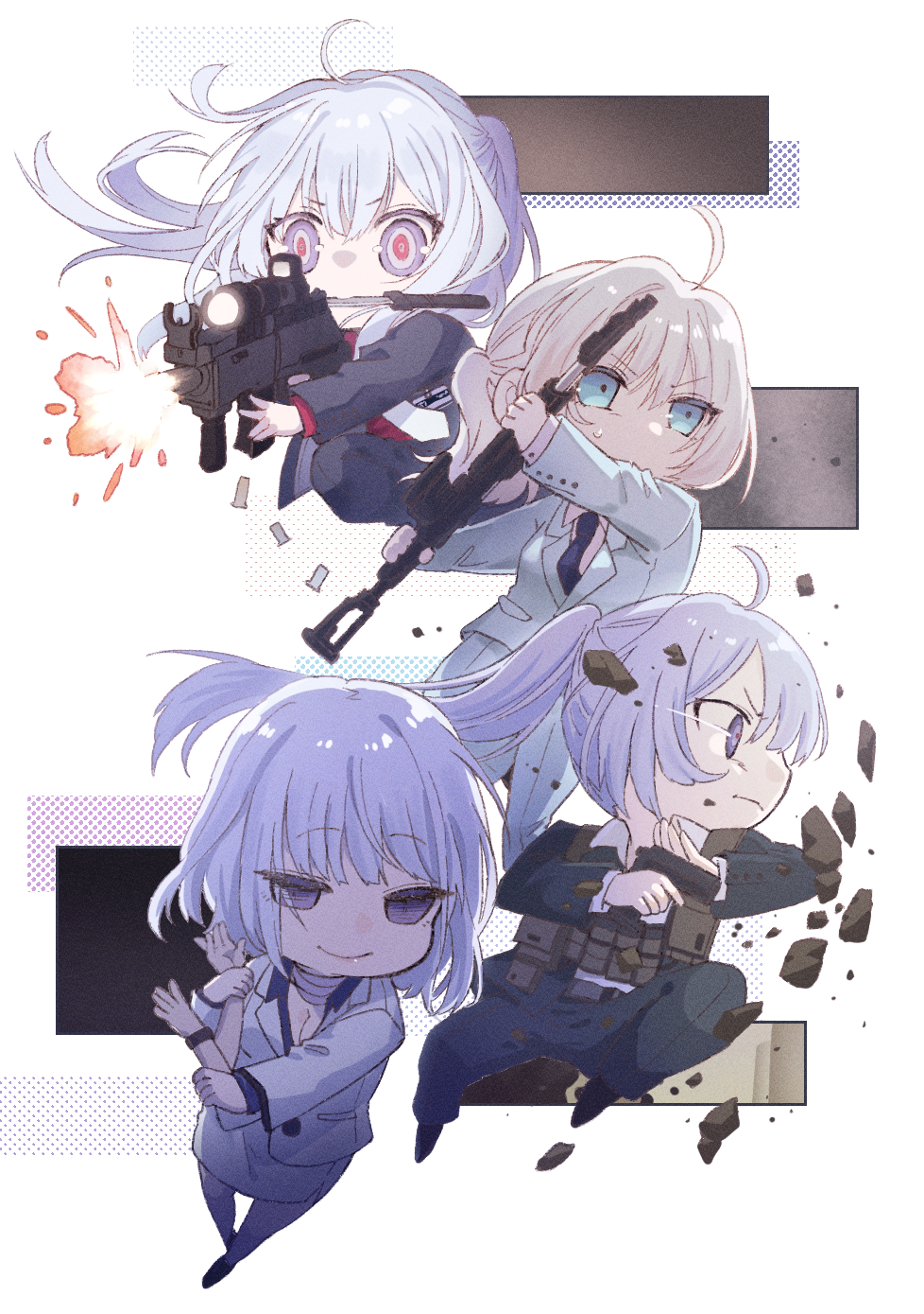 Safebooru - 4girls ak-12 ak-12 (girls' frontline) ak-15 (girls' frontline) an-94 an-94 (girls ...