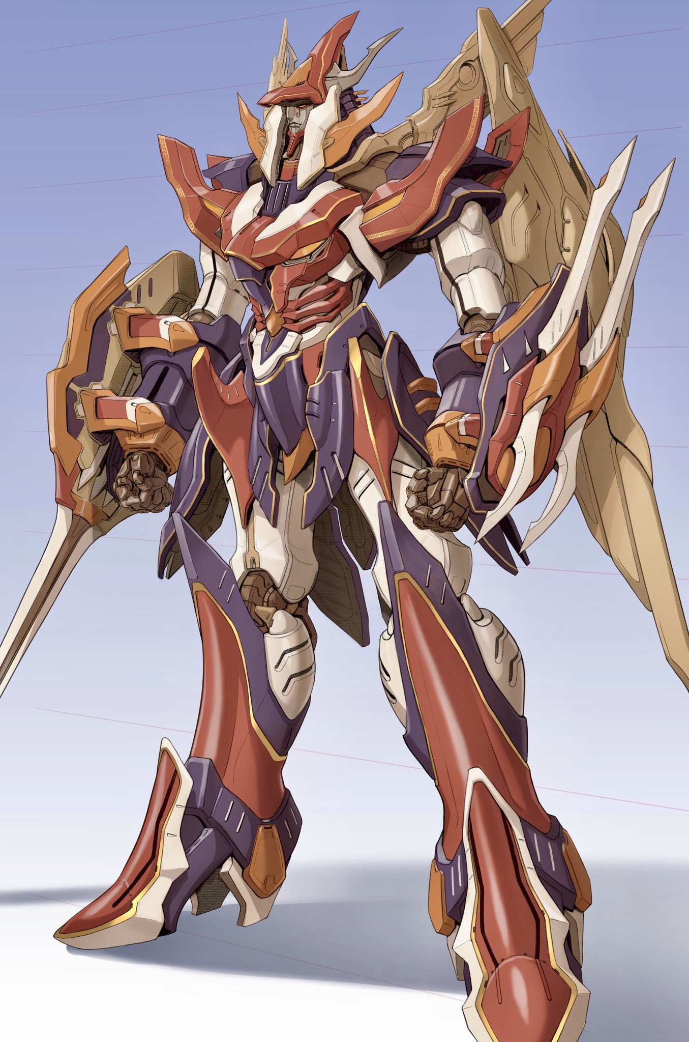 Safebooru - arm blade clenched hand clenched hands gradient gradient ...