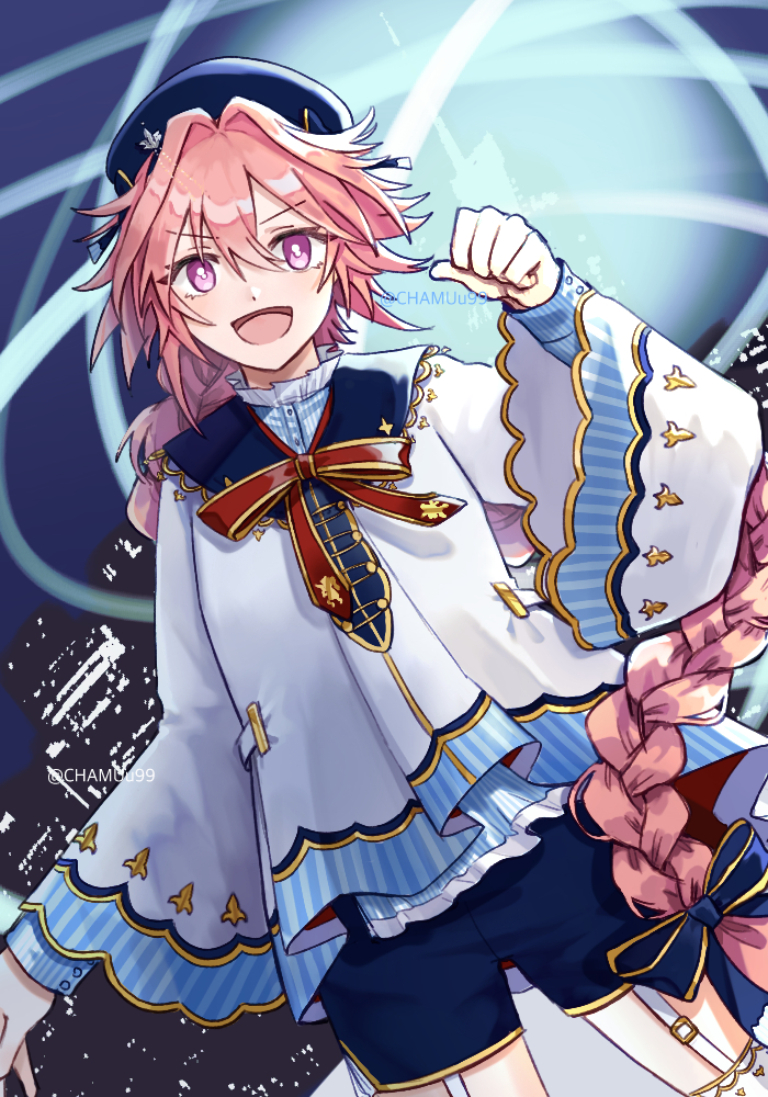 Safebooru - >:) 1boy alternate costume astolfo (fate) astolfo (saber) (fate) bow braid ...