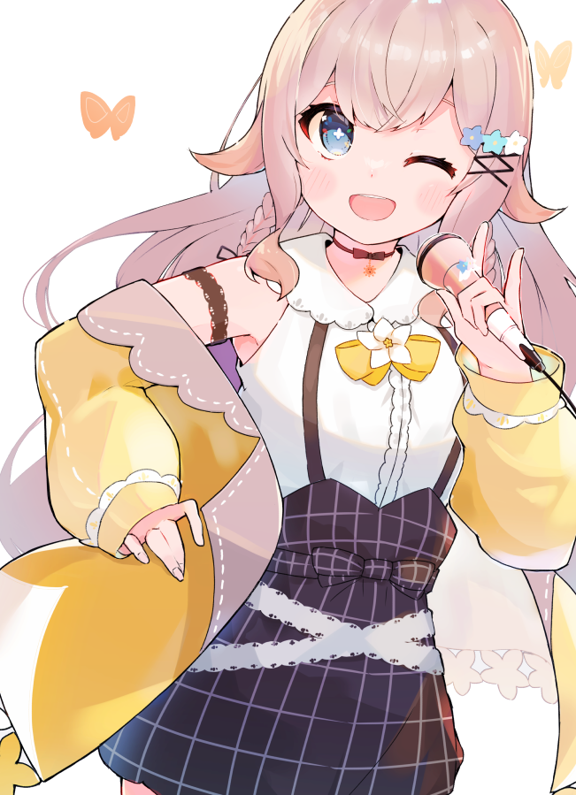 Safebooru - 1girl akata ina blonde hair blue eyes blush bow bug ...