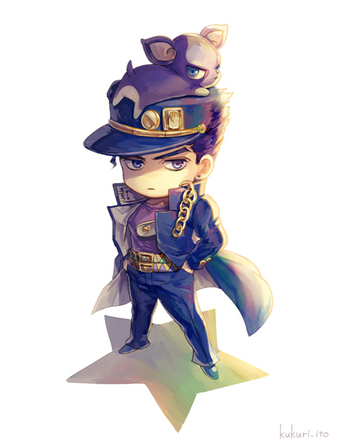 Safebooru - 1boy animal on head black hair blue eyes boston terrier ...