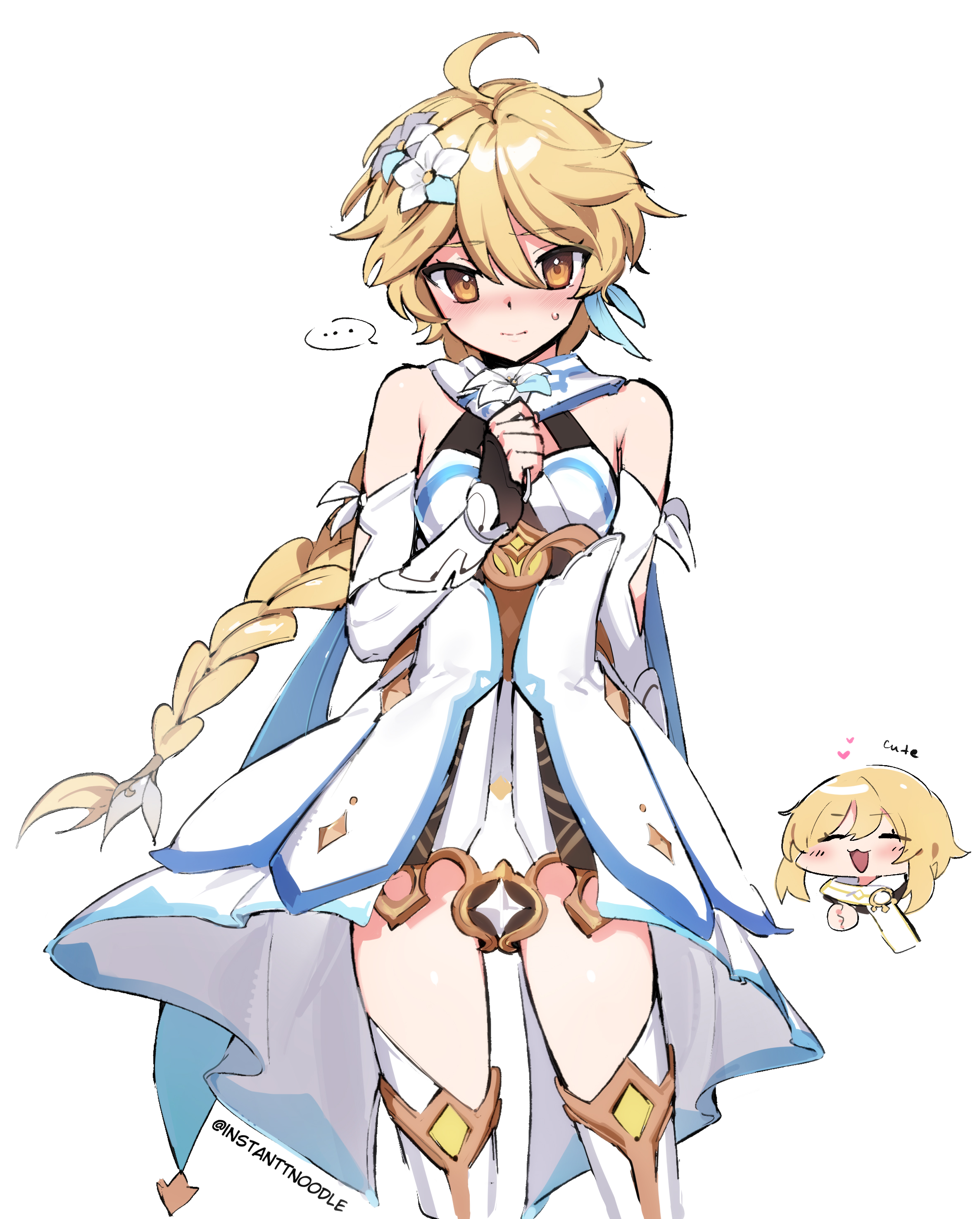 Safebooru - ... 1boy 1girl absurdres aether (genshin impact) aether (genshin impact) (cosplay ...