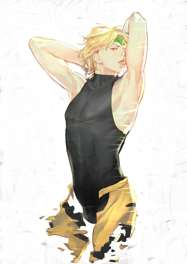 Safebooru - armpits arms behind head arms up bare shoulders black ...