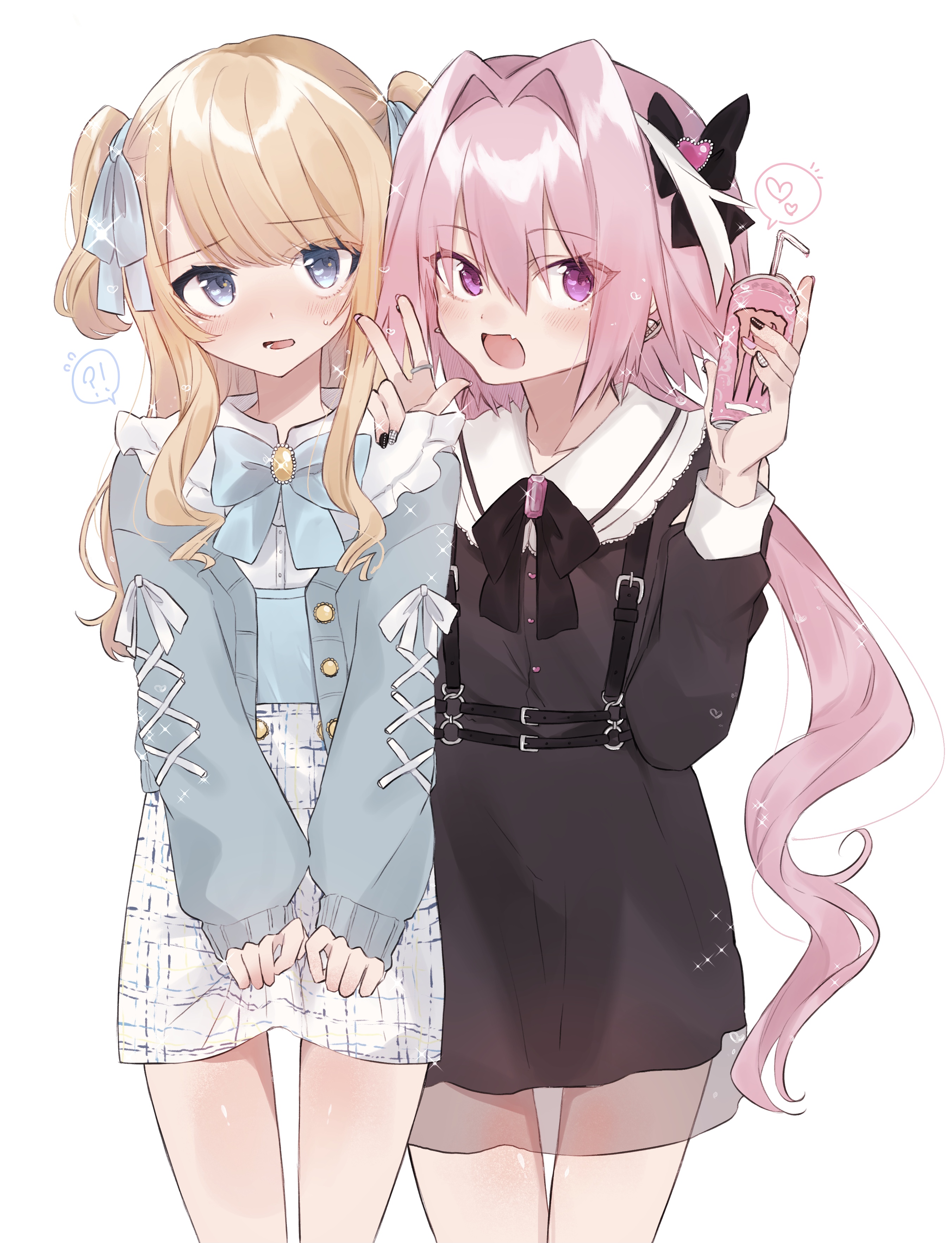 Safebooru - !? 1boy 1other absurdres alternate costume astolfo (fate ...