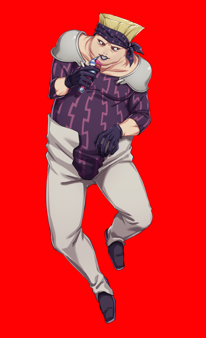 Safebooru - 1boy black hair blonde hair carne (jojo) full body gloves ...