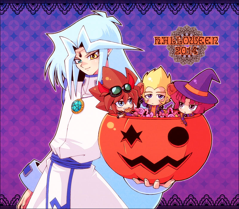 Safebooru - 4boys amelda (yu-gi-oh!) aqua eyes aqua hair bangs blonde ...