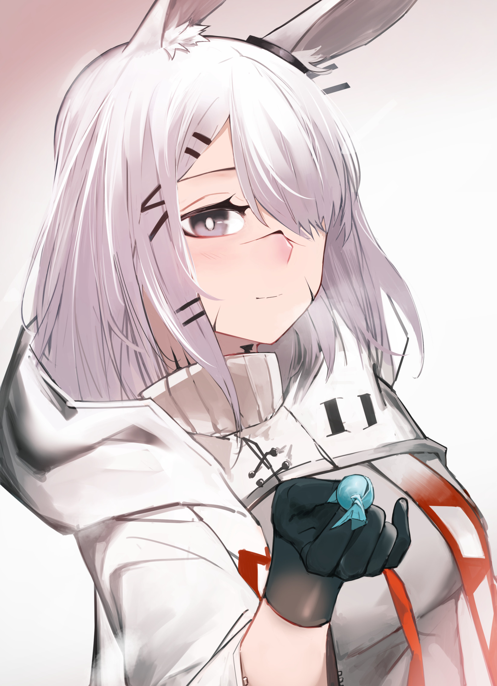 Safebooru - 1girl animal ear fluff animal ears ao oni (onioni-aoi) arknights black gloves blush ...