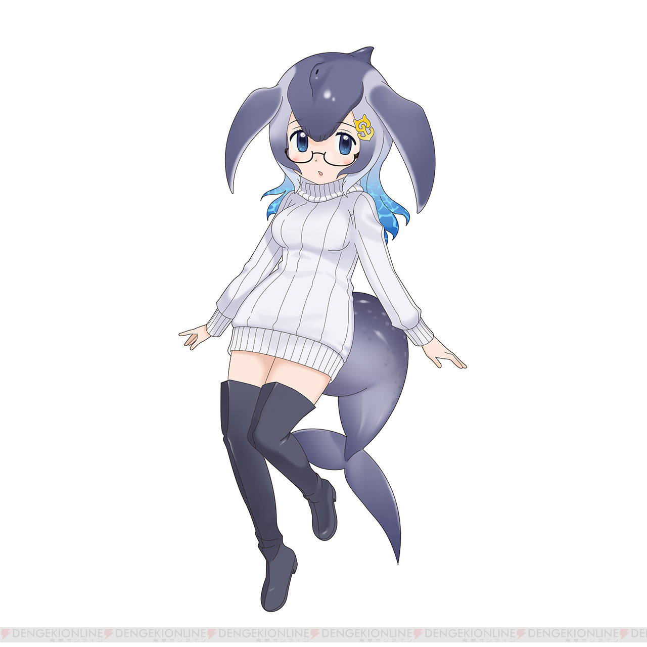 Safebooru - animal ears blue whale (kemono friends) kemono friends ...