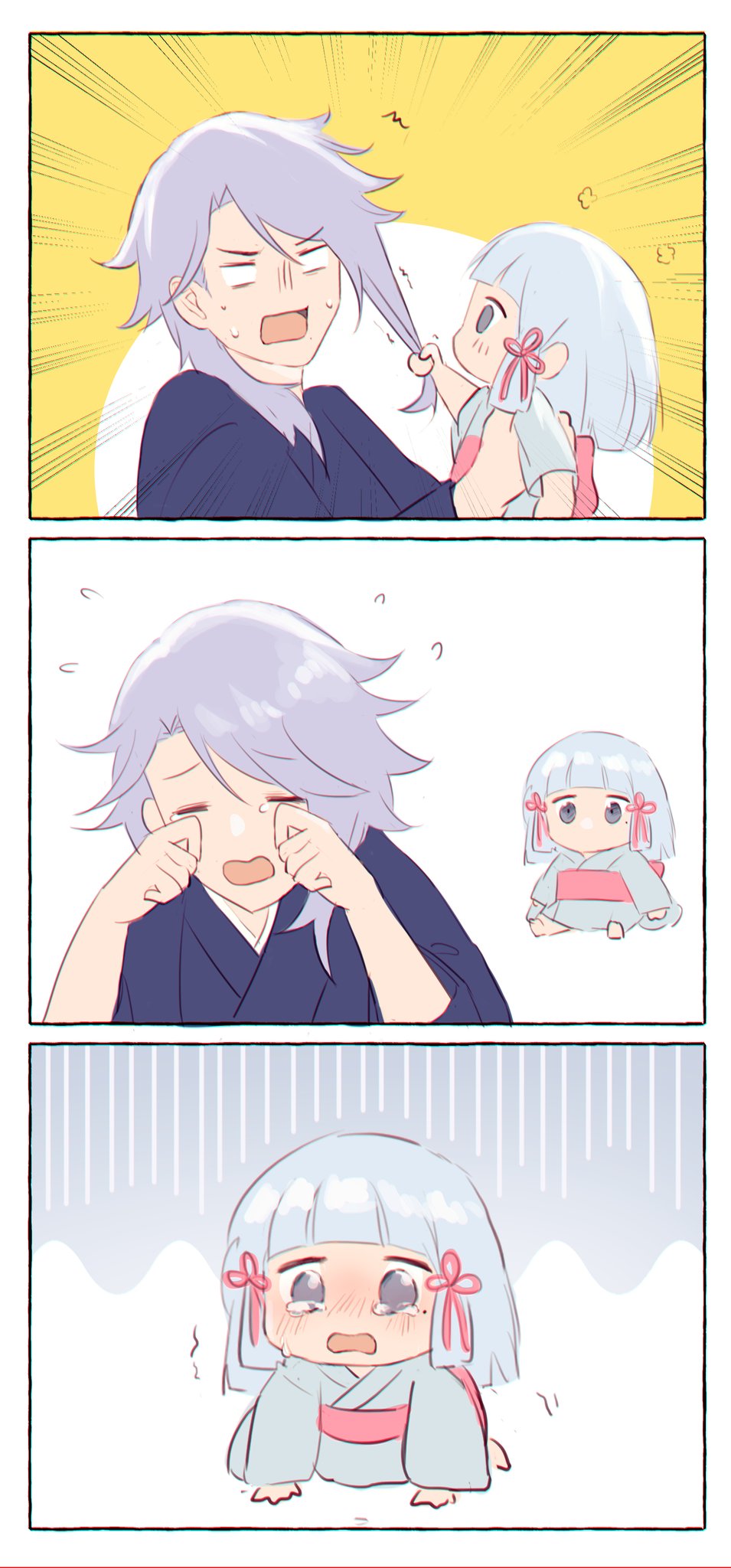 Safebooru - 1boy 1girl ayaka (user vumz4832) baby blue eyes blue hair ...