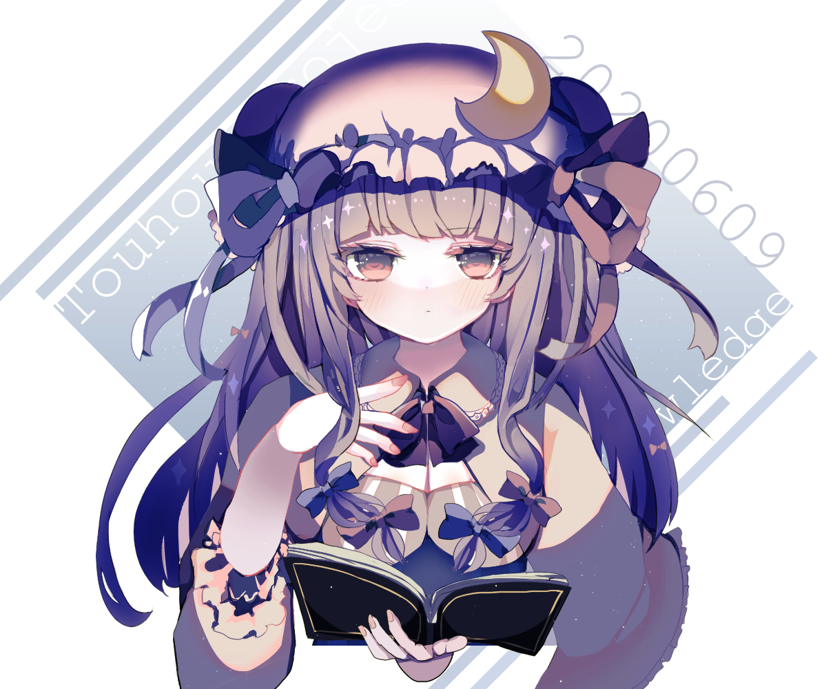 Safebooru - 1girl :| an (miyoshi ruu) bangs black bow black bowtie blue bow blunt bangs blush ...