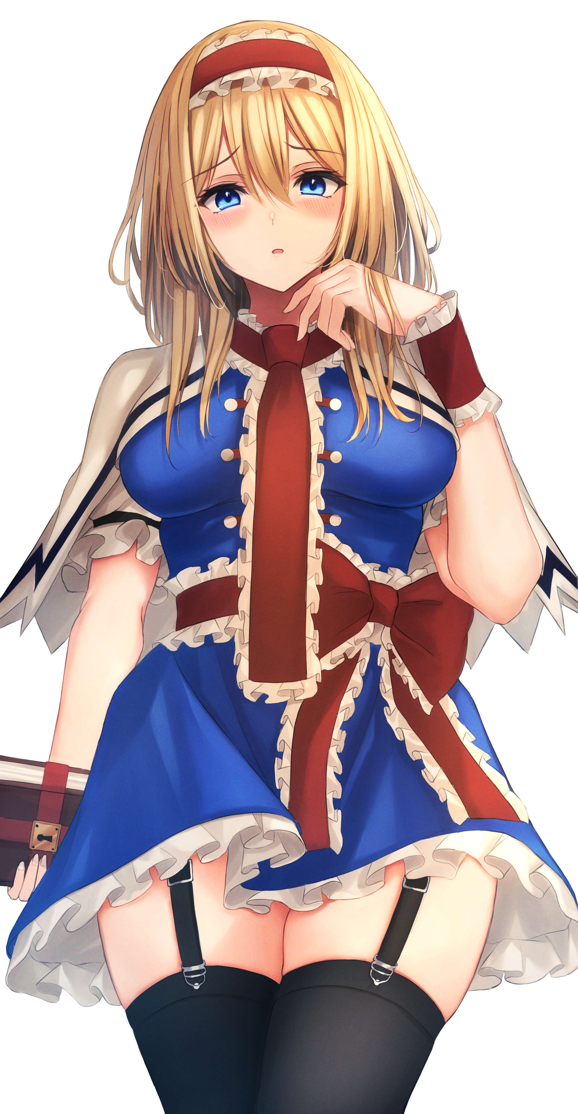 Safebooru - .me 1girl absurdres alice margatroid alternate hair length alternate hairstyle bangs ...