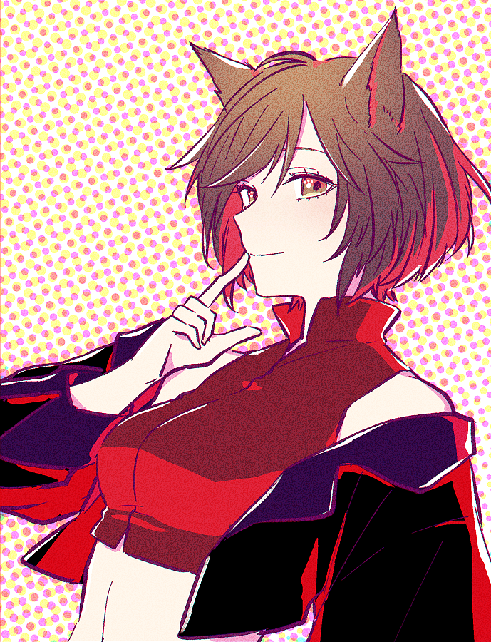 Safebooru - 1girl animal ears brown eyes brown hair cat ears cat girl ...