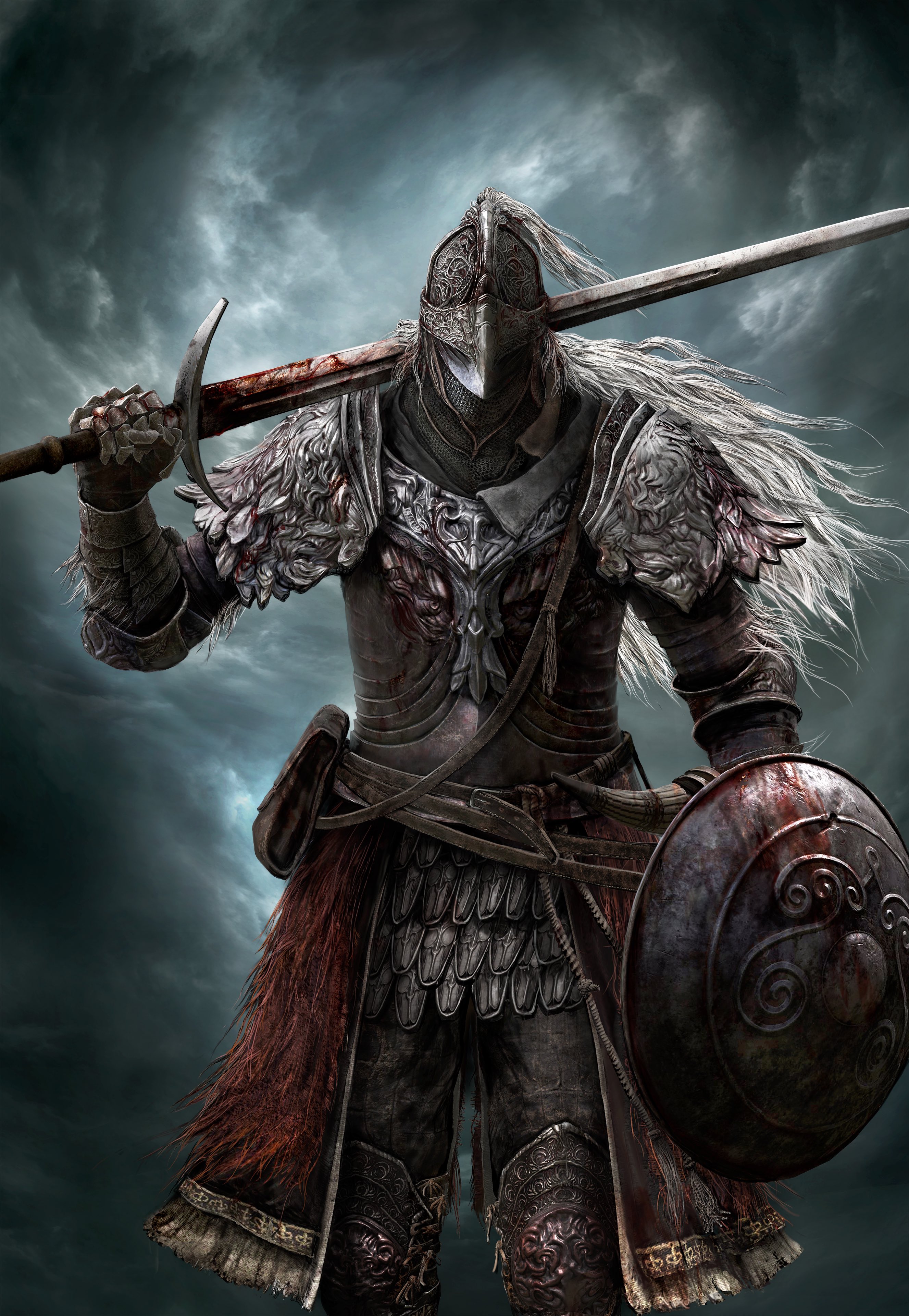 Safebooru - absurdres ambiguous gender armor belt blood breastplate chainmail elden ring facing ...