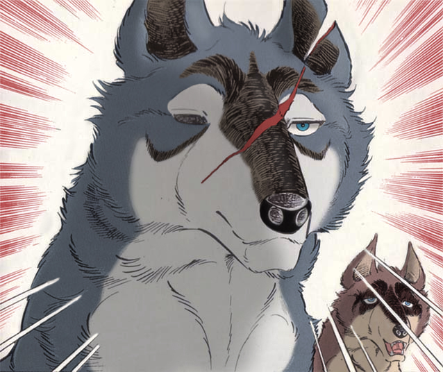 Safebooru - blue eyes dog fangs ginga nagareboshi gin retsuga (ginga ...