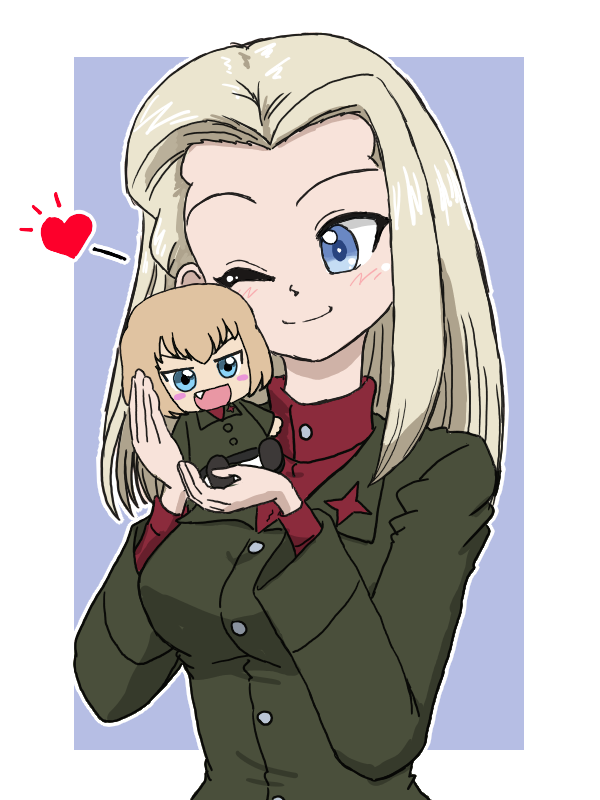 Safebooru - 1girl ;) blonde hair blue eyes clara (girls und panzer ...