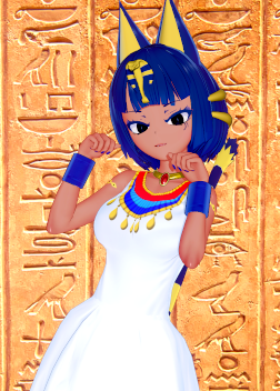 Safebooru - 1girl 3d animal crossing animal ears ankha (animal crossing) bangs black eyes blue ...