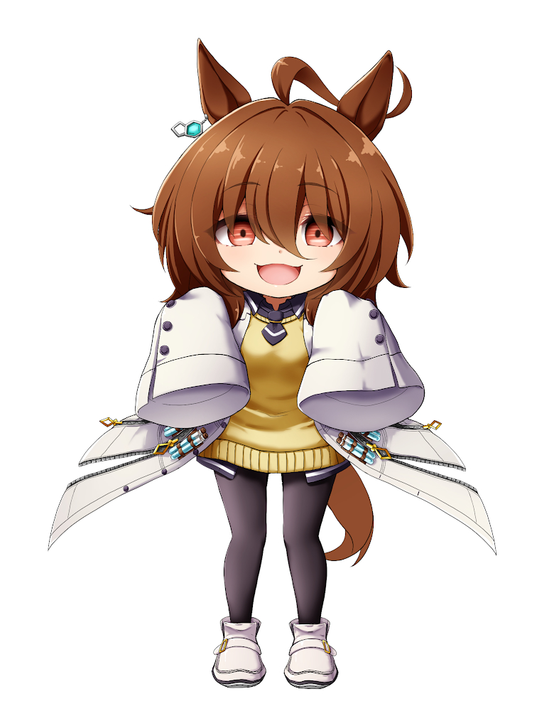 Safebooru - 1girl agnes tachyon (umamusume) ahoge animal ears bangs black legwear black neckwear ...