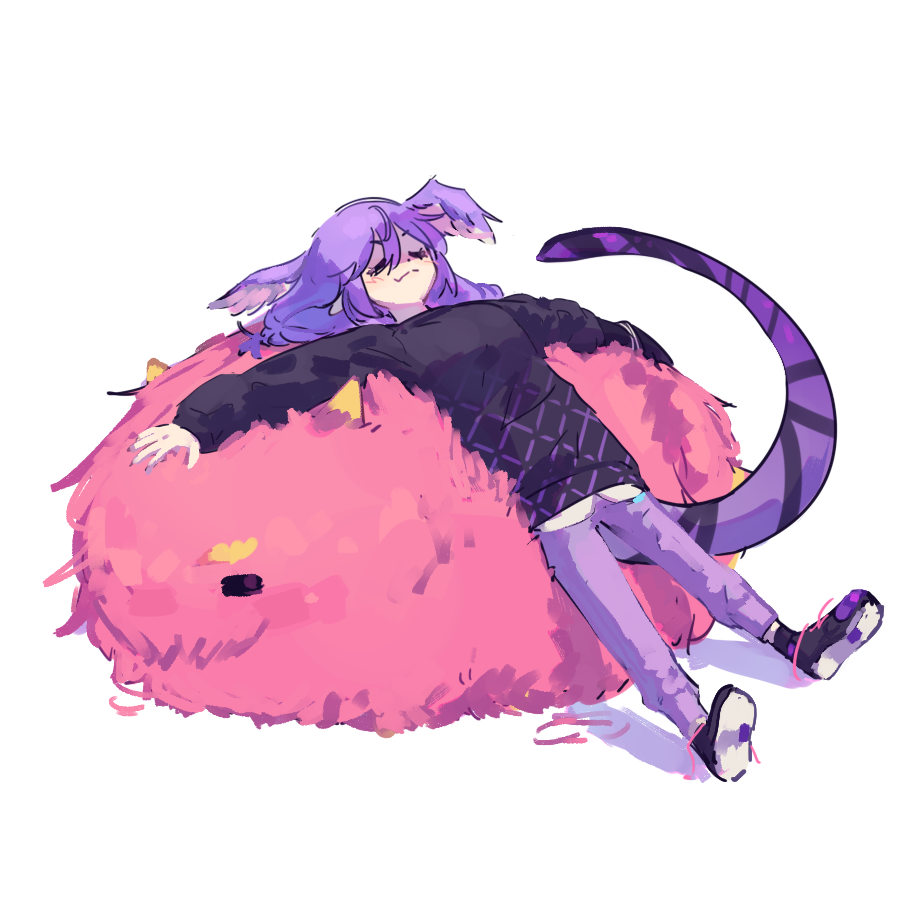 Safebooru - 1girl :3 black footwear braid closed eyes creature dragon dragon tail dragoon (selen ...