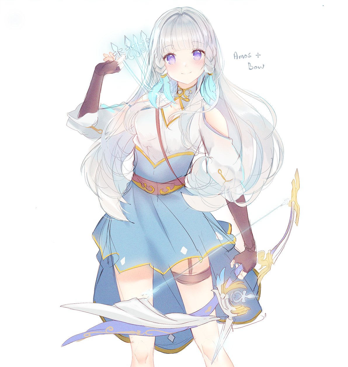 Safebooru - 1girl amos' bow (genshin impact) amos (genshin impact) arrow (projectile) bangs belt ...