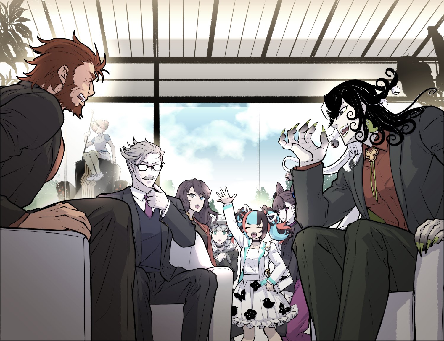 Safebooru - ashiya douman (fate) bag beard bell charles babbage (fate ...