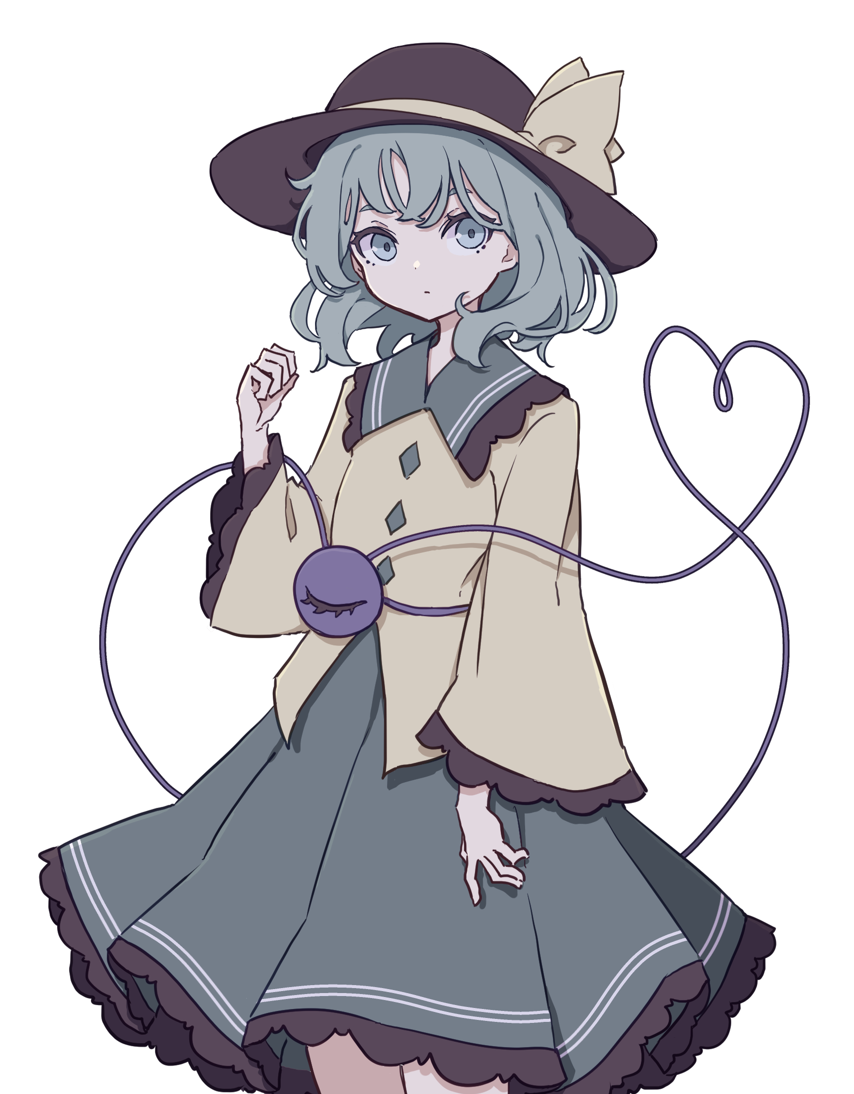 Safebooru - 1girl highres kame (kamepan44231) komeiji koishi simple ...