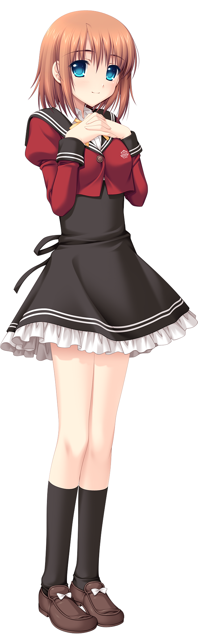 Safebooru - 1girl alpha (yukai na nakamatachi) bangs black legwear black ribbon black sailor ...
