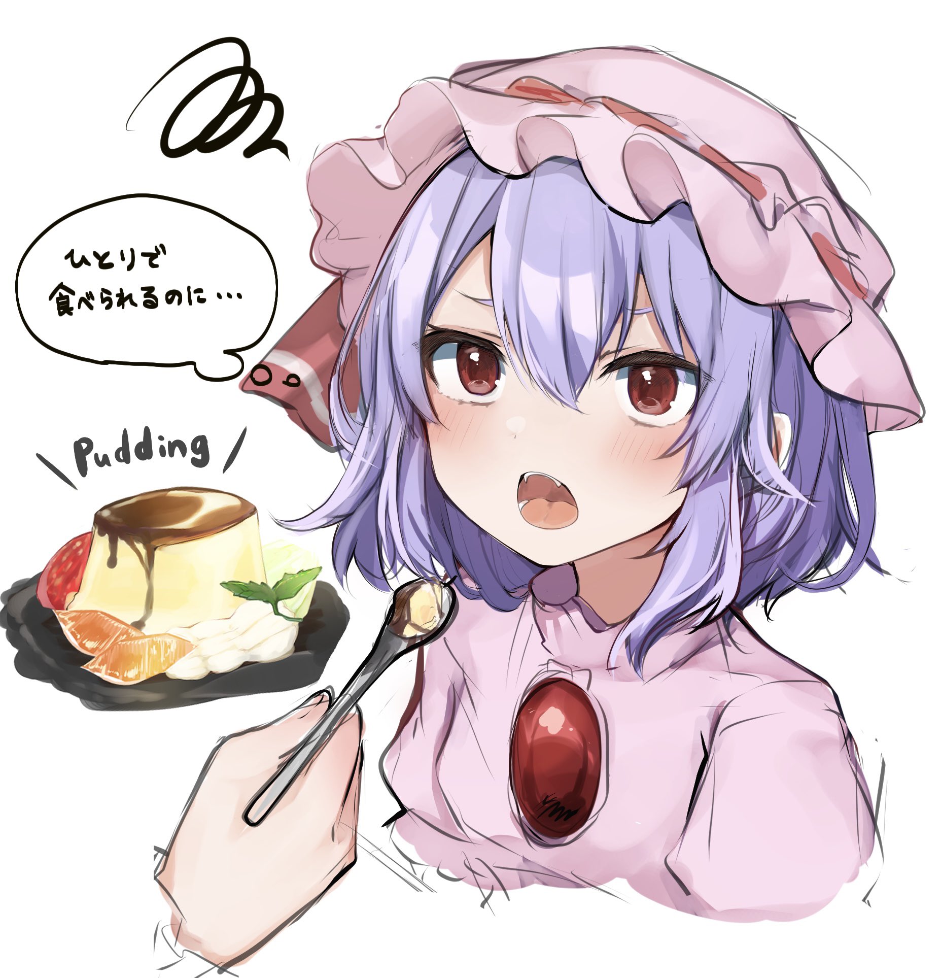 Safebooru - 1girl 1other bangs blush bow brooch chopsticks cropped ...