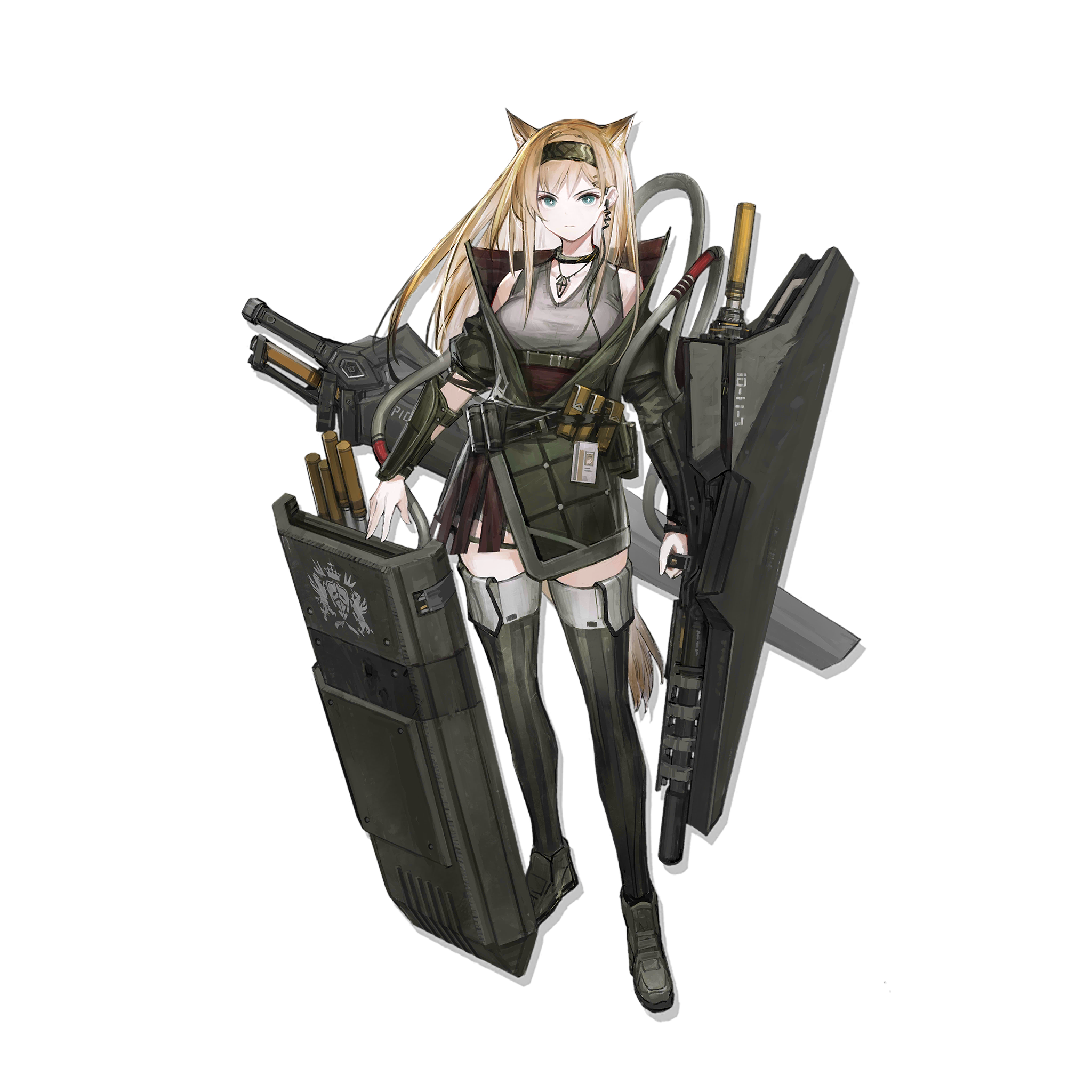 Safebooru - 1girl animal ears arknights bangs bare shoulders belt black belt black choker black ...