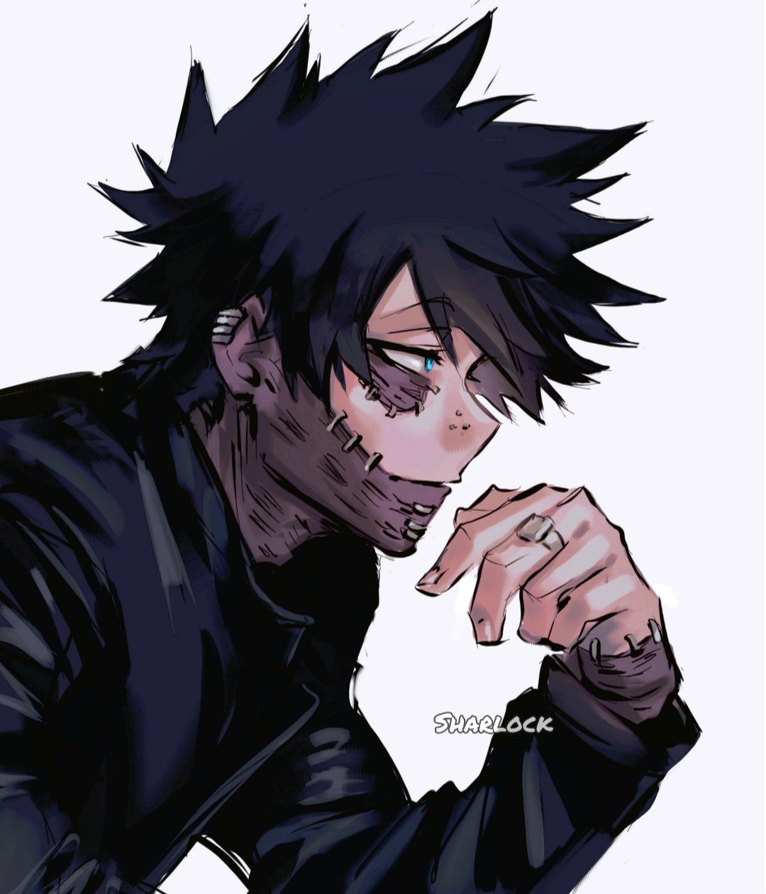 Safebooru - 1boy artist name black hair black jacket boku no hero ...