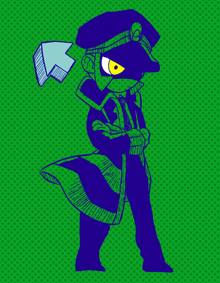 Safebooru - 1boy arrow (symbol) chibi closed mouth coat commentary ...