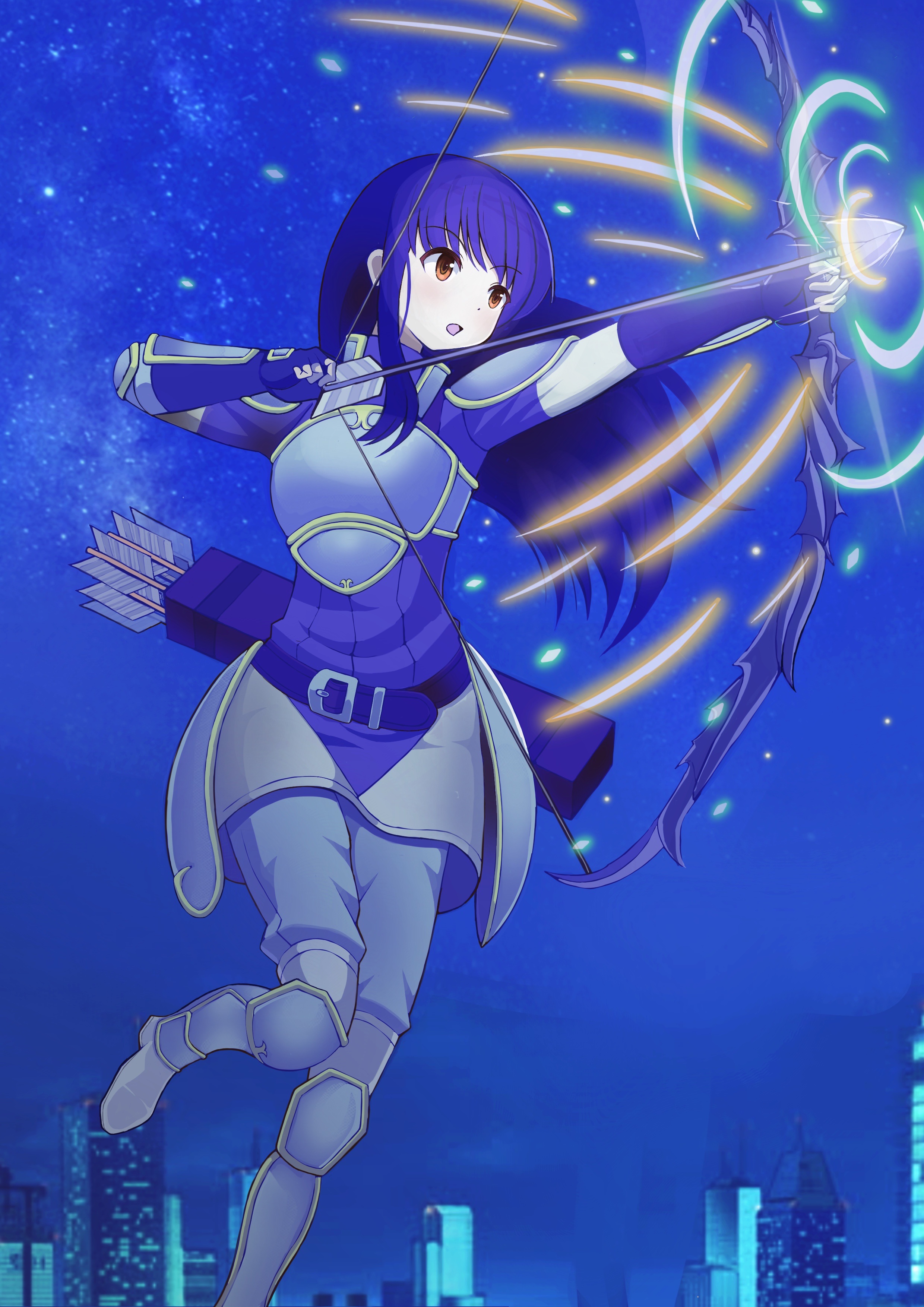 Safebooru - 1girl absurdres armor arrow (projectile) astrid (fire emblem) bangs belt black hair ...