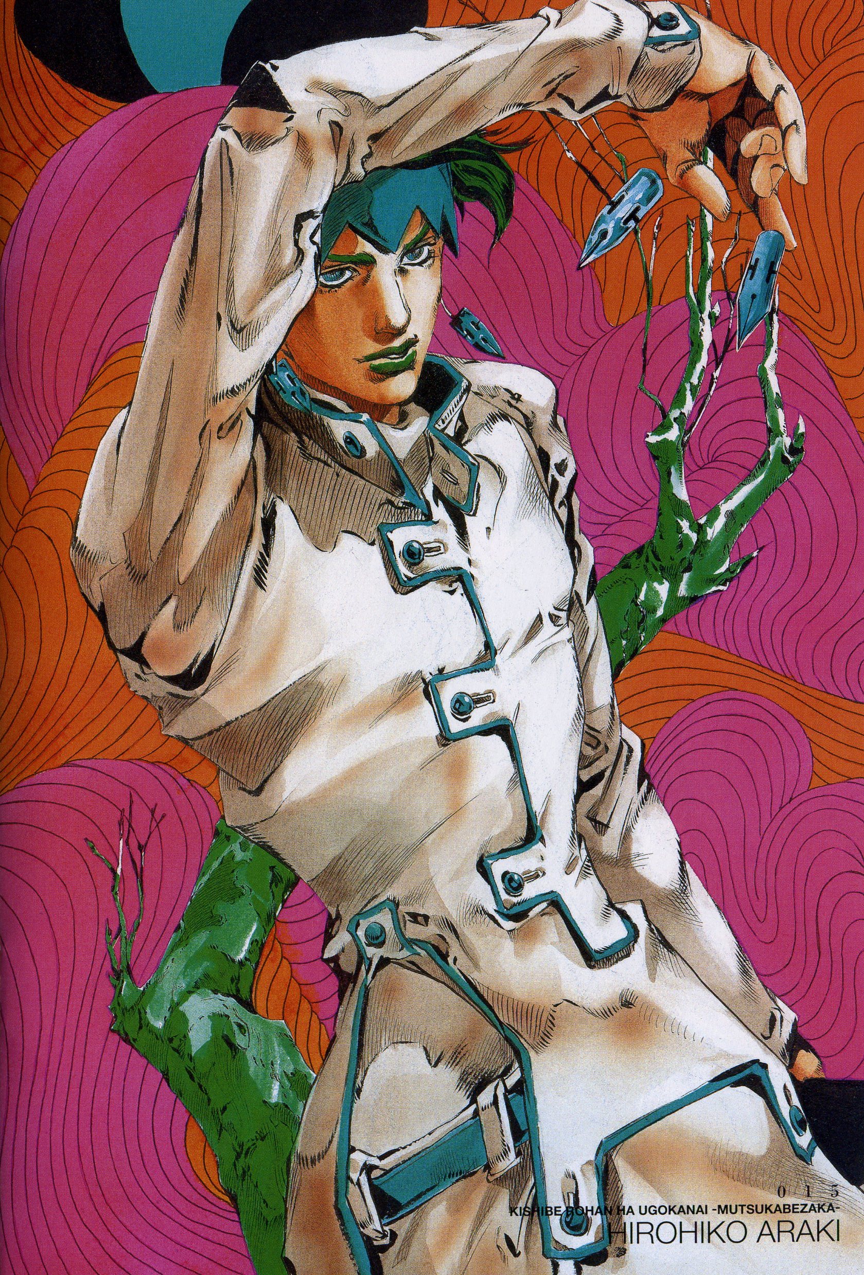 Safebooru - araki hirohiko jojo's bizarre adventure kishibe rohan male ...
